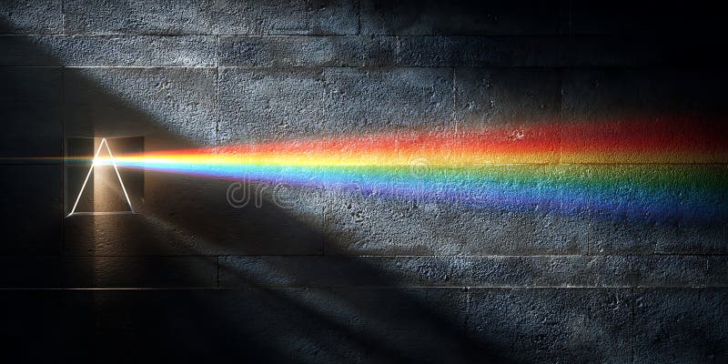 Stunning Cosmic Rainbow Celestial Light Spectrum Background Stock ...