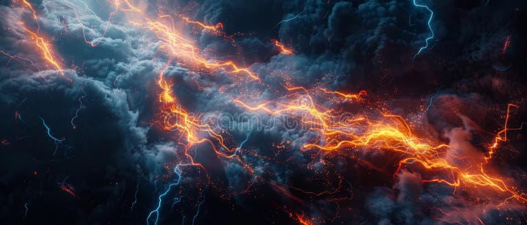 A Stunning Cosmic Spectacle Where Thunder and Fire Blend in a Celestial ...