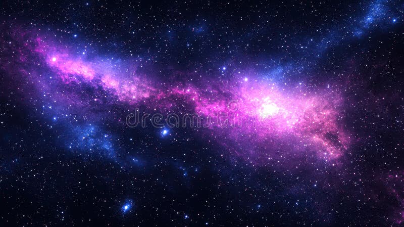 Stunning Cosmic View of Vibrant Nebula in Deep Space Universe Stock ...