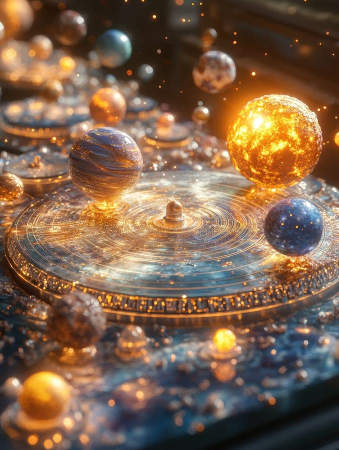 Stunning Cosmic Visualization of Celestial Bodies and Galactic Elements ...