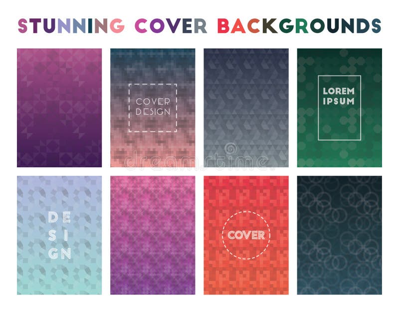 Stunning Cover Backgrounds. Stock Vector - Illustration of landscape ...