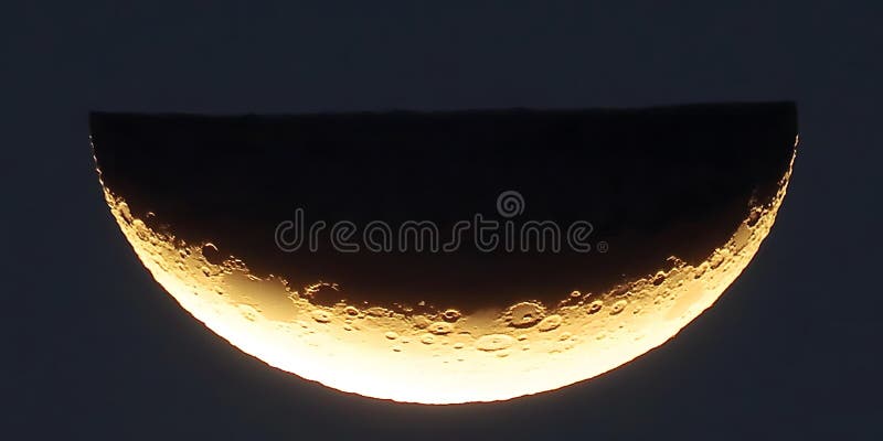 Stunning Crescent Moon Night Sky Image Royalty Free Image Stock ...