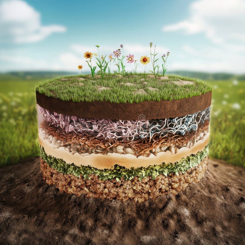 Silt soil texture stock illustration. Illustration of plants - 361337061