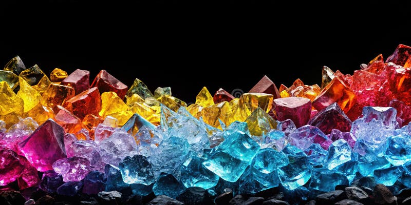 Stunning Crushed Ice Pattern Against a Bold Black Background a Visual ...