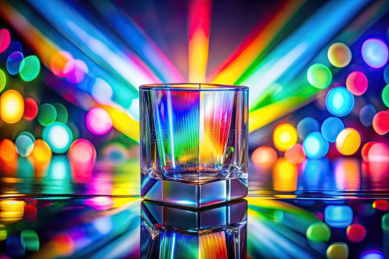 A Stunning Crystal Prism Capturing the Colorful Spectrum of Light ...