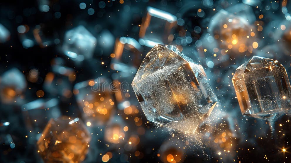 Stunning Crystal Structures Illuminate the Dark Background with ...