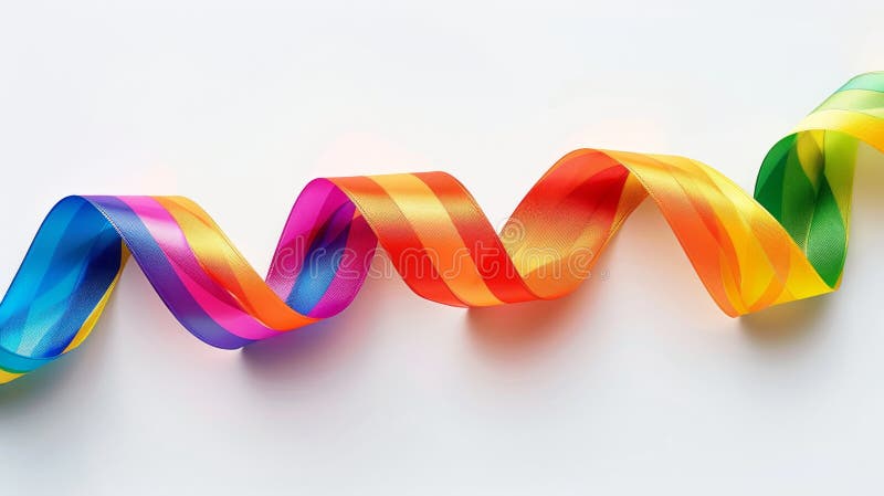 Stunning Curly Ribbon Border Design Vibrant Colors and Dynamic Waves ...