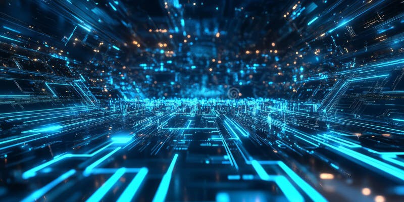 A Stunning 3D Abstract Background Showcasing a Digital Network of ...