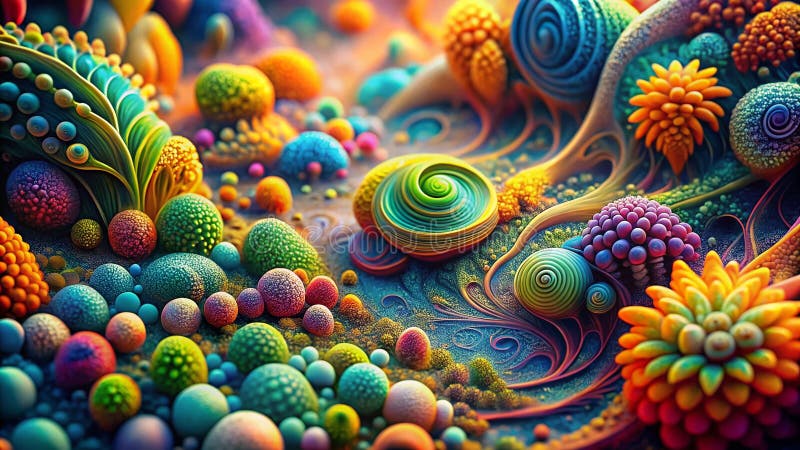 Stunning 3D Abstract Ecological Patterns a Vibrant Exploration of ...