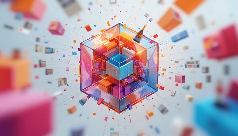 Rewind Cube: 2D Animated Glitch Effect Overlay for Videos and ...