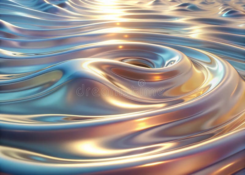 Stunning 3D Animated Loop of Milky Water Ripples a Mesmerizing Satin ...