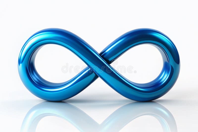 A Stunning 3D Blue Infinity Symbol: Representing Eternity, Growth, and ...