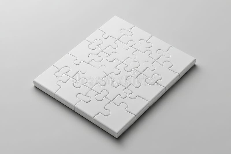 This Stunning 3D Clear Jigsaw Puzzle Mockup Features a Blank, Fully ...