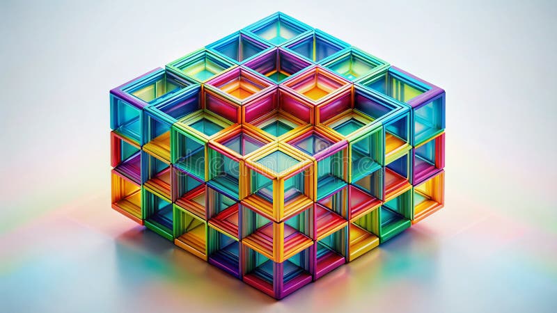 Stunning 3D Cube Pattern Wallpaper a Minimalist Symmetrical Design for ...