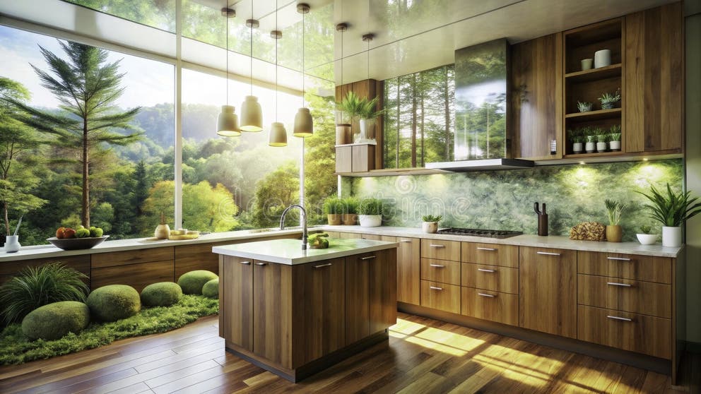 A Stunning 3D Double Exposure of a Classic Kitchen Blending Timeless ...
