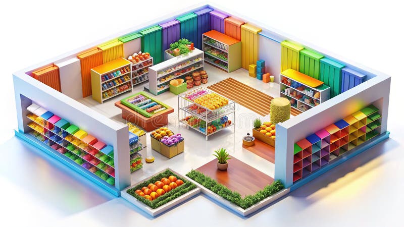 A Stunning 3D DronesEye View Retail Mockup Visualizing Bold Product ...