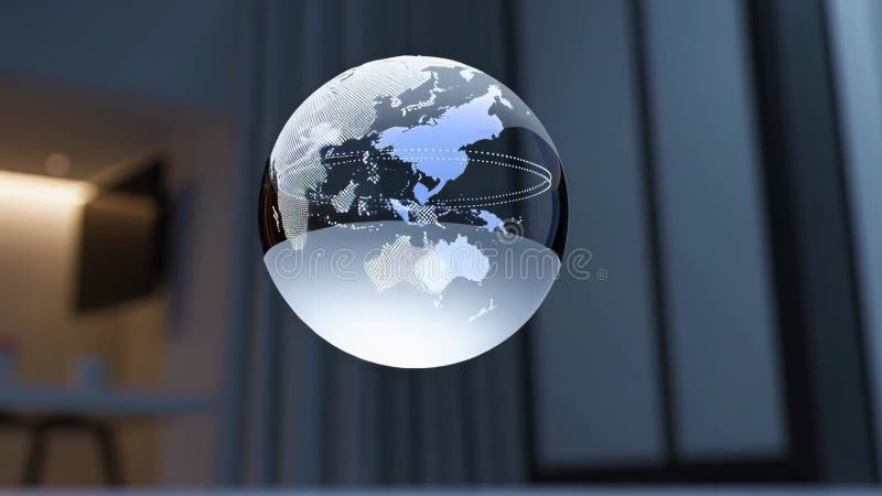 3D Rotating Globe Scene for Professional Footage and Visual ...