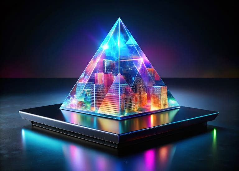 Pyramid Projection Stock Illustrations – 255 Pyramid Projection Stock ...