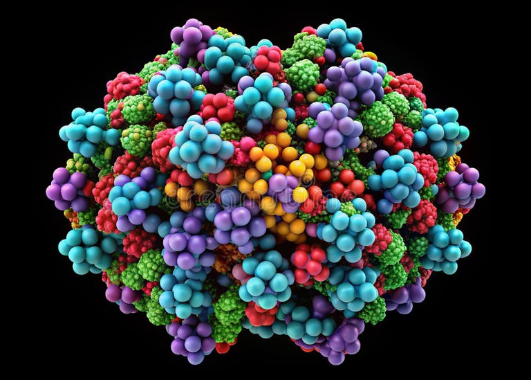 Detailed Atomic Structure of a Membrane Protein a 3D Molecular Model ...
