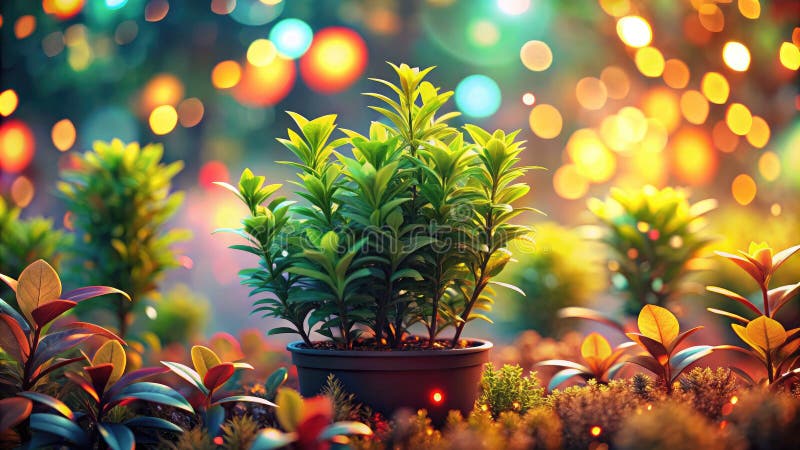 Stunning 3D Plant Infographic Templates Breathtaking Bokeh Backgrounds ...