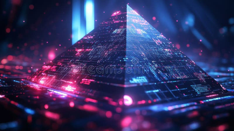 A Stunning 3D Pyramid Representation with an Advanced HUD Data Analysis ...
