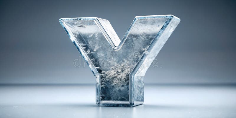 Stunning 3D Realistic Ice Letter Y: a High-Definition Digital Ice ...