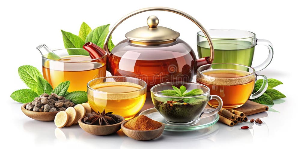 Stunning 3D Realistic Tea Elements for Your Designs Isolated Tea ...