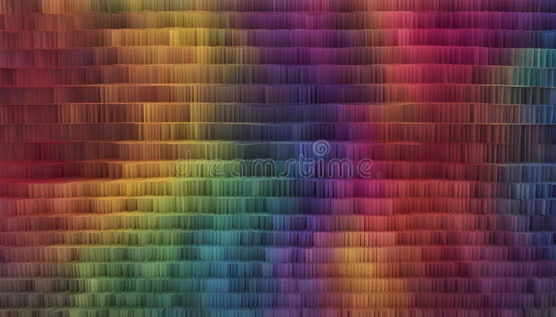 A Stunning 3D Render of an Abstract Multicolor Spectrum Stock ...