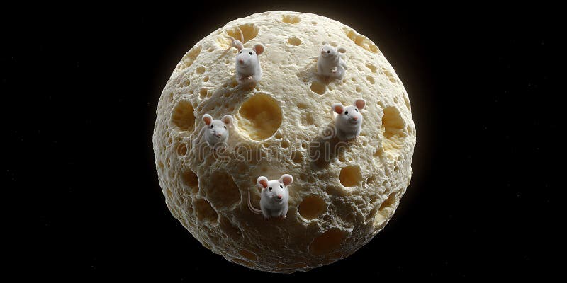 Stunning 3D Render Asteroid Surface CloseUp Stock Illustration ...