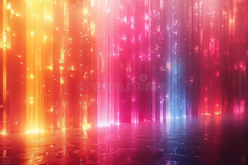 Iridescent Vertical Abstraction - Seamless Looping 3D Render Background ...