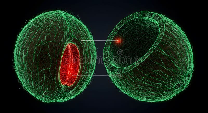 Stunning 3D Render of Coconut Anatomy: Detailed Visualization of ...