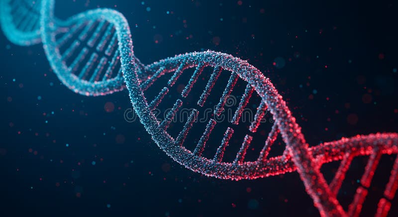 Stunning 3D Render of DNA Helix: Genetic Code, Science, Biotechnology ...