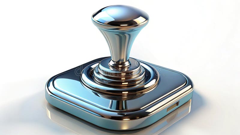 Stunning 3D Render of a Glossy Gaming Joystick Realistic Texture ...