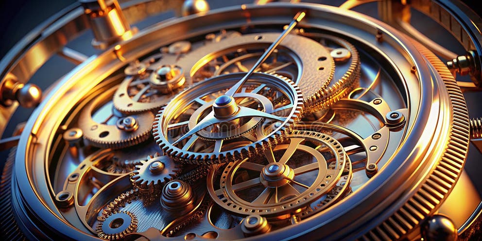 A Stunning 3D Render of an Intricate Mechanical Watch Movement ...