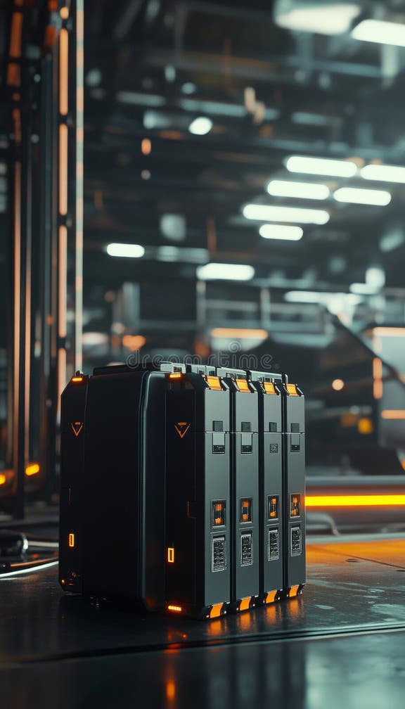 Stunning 3d Render of Military Grade Battery in Modern Industrial ...