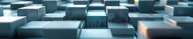 Rotating Cubes Geometric Abstract Animation Background - 3D Render ...