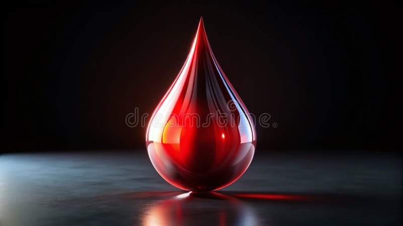 Stunning 3D Rendered Blood Drop a Surreal Visual Exploration of a ...