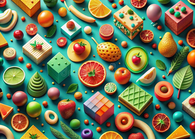 Culinary Gui Design Abstract Food Patterns Stock Illustrations – 2 ...