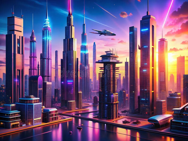 Stunning 3D Rendered Futuristic Cityscape Architectural Masterpiece ...