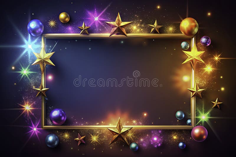 Elegant 3D Rendered Rectangular Star Orb Silhouette PNG Background ...