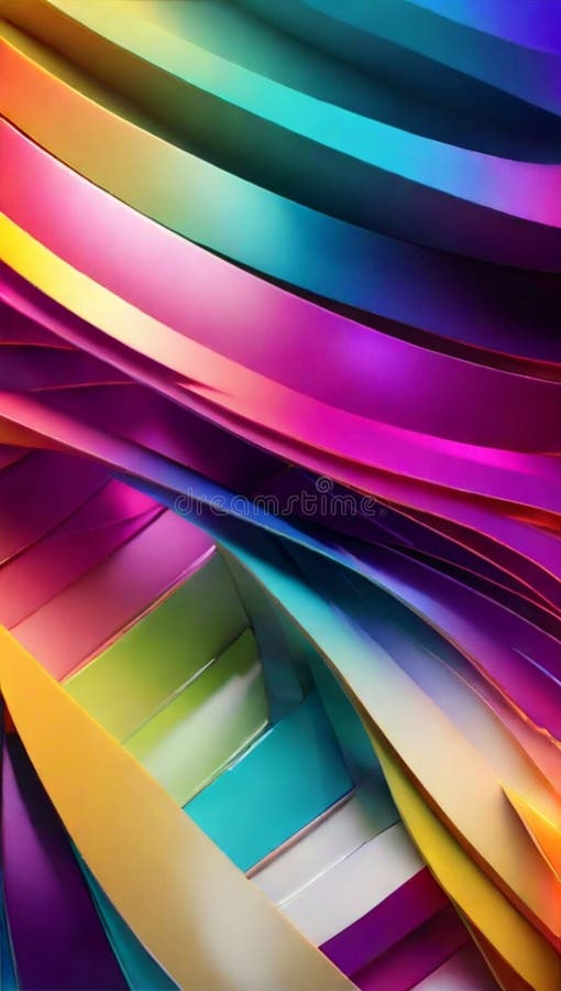 Generative Ai, Stunning 3d Rendering Background of Abstract Multi ...