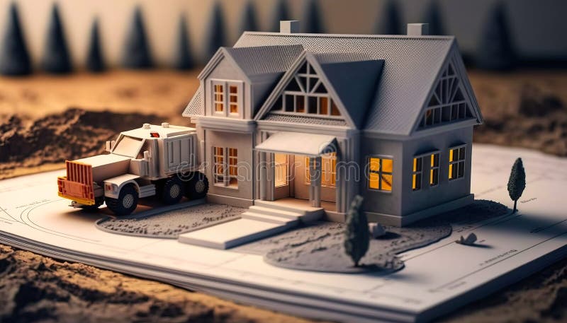Engineering a Dream Home - from Blueprint To Completion - Ai Generated ...