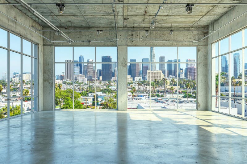 Stunning 3D Rendering Featuring Panoramic Windows with City Views and ...