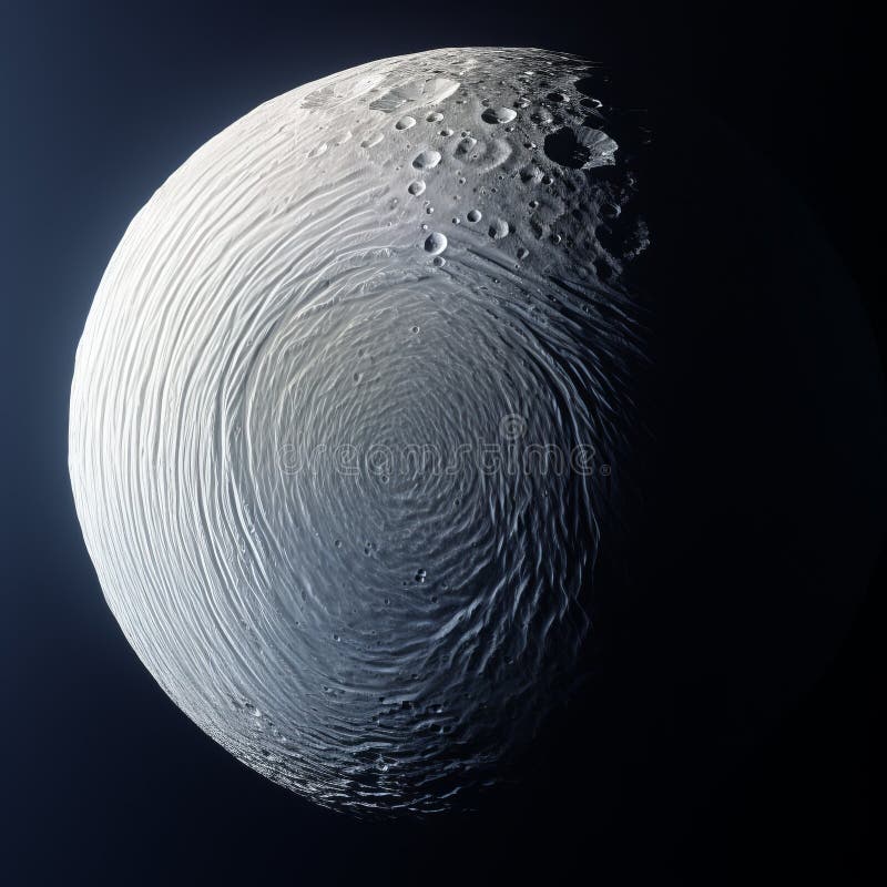 Stunning 3d Rendering of Moon with Craters in Bold Colors Stock ...