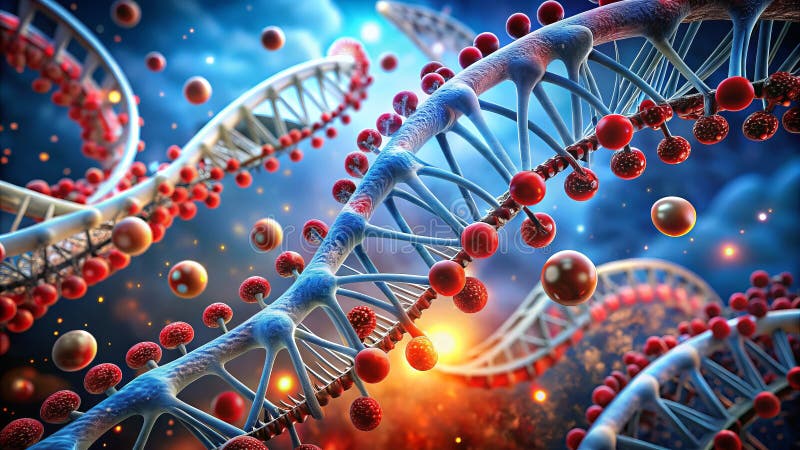 3D Visualization of Human Body Systems DNA Blood Circulation and ...