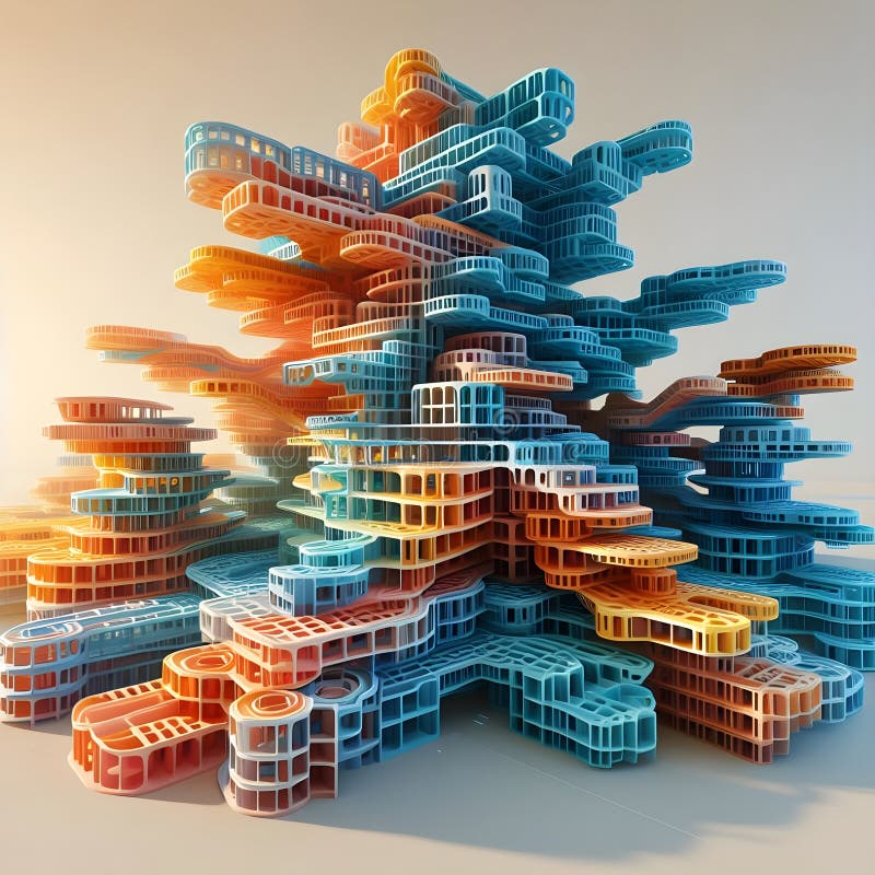 Stunning 3D Renderings in a Harmonious and Complex Architectural Style ...