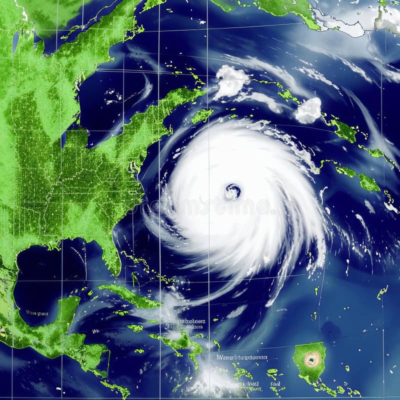 A Stunning 3D Satellite Image of a Powerful Hurricane Swirling in the ...