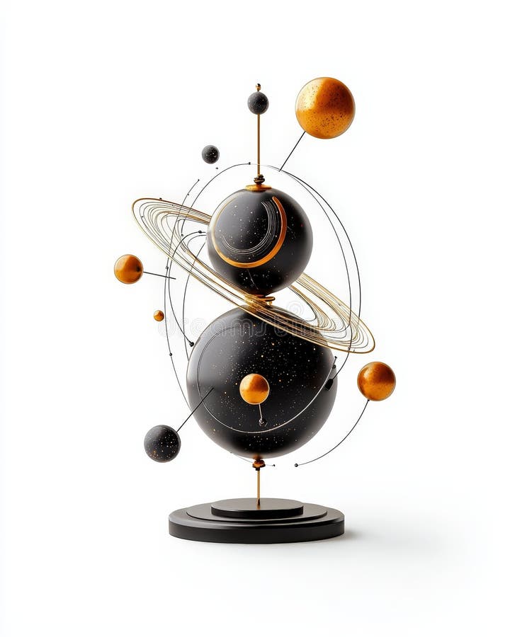 A Stunning 3D Sculpture Representing the Solar System with Intricate ...