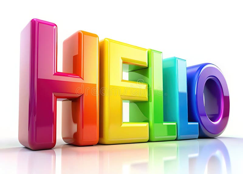 Stunning 3D Textured Hello a Visual Masterpiece in Digital Typography ...