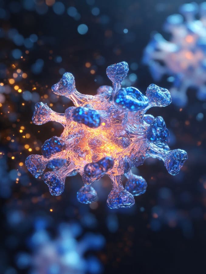 Detailed 3D Rendering of AAV Virus Particle Highlighting Its Protein ...